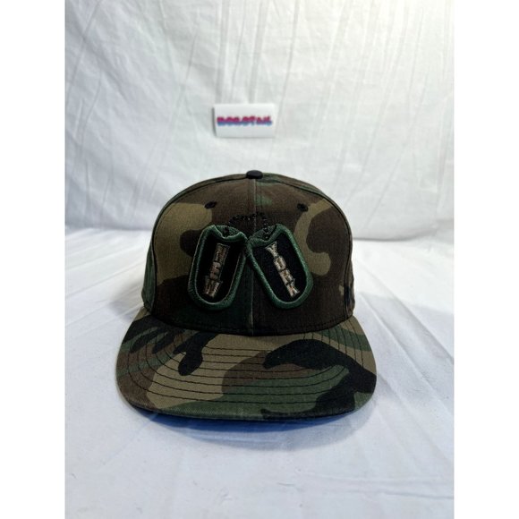 New Era | Accessories | New Era New York Camo Fitted Cap Mens 7 4 Green ...